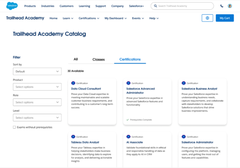 Salesforce Certifications Unite: What’s New in Trailhead Academy ...