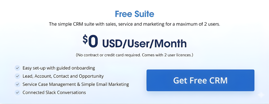 Salesforce Free Suite: The Free CRM Built for Small Teams - way2force.com